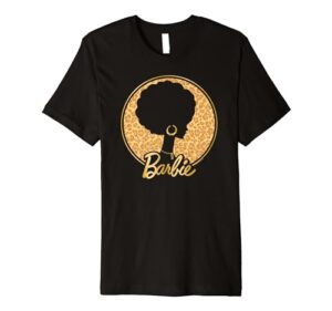 barbie: afro barbie leopard premium t-shirt