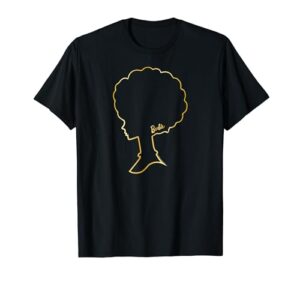 barbie: afro barbie silhouette t-shirt