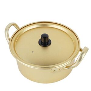 ramen noodle pot, korean ramen noodle pot korean yellow aluminum stockpot instant noodles pot(16cm)