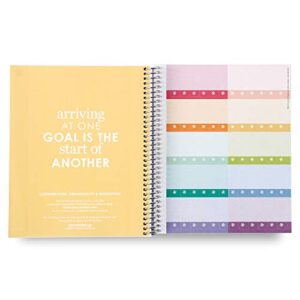 Erin Condren 7" x 9" Spiral Bound Dot Grid Journal Notebook - Starry Sky. 5mm Dot Grid. 160 Page Writing, Drawing & Art Notebook. 80Lb Thick Mohawk Paper. Stickers Included