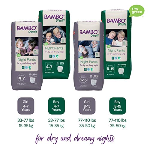 Bambo Nature Premium Dreamy Night Pants: Boys 4-7 years, 60 Count