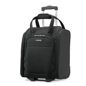 samsonite ascella x softside luggage, black, underseater