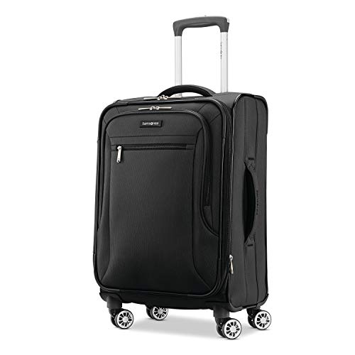 Samsonite Ascella X Softside Expandable Luggage with Spinners, Black, Carry-On 20-Inch