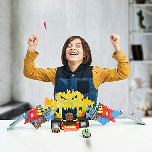 Boom City Racers - Fireworks Factory - 3 in 1 Transforming Playset - Rip, Race, Explode | Includes Exclusive Collectible Car - Thrilling Fun, Engaging Play