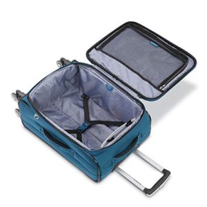 Samsonite Ascella X Softside Expandable Luggage with Spinners, Teal, Carry-On 20-Inch