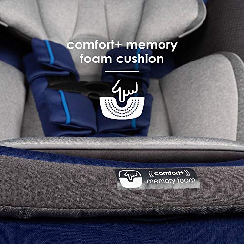 Diono Radian 3QX 4-in-1 Rear & Forward Facing Convertible Car Seat, Safe+ Engineering 3 Stage Infant Protection, 10 Years 1 Car Seat, Ultimate Protection, Slim Fit 3 Across, Blue Sky