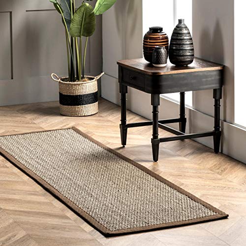 NuLOOM Elijah Farmhouse Seagrass Area Rug, 3' x 5', Brown