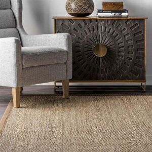 NuLOOM Elijah Farmhouse Seagrass Area Rug, 3' x 5', Brown