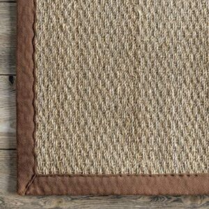 NuLOOM Elijah Farmhouse Seagrass Area Rug, 3' x 5', Brown