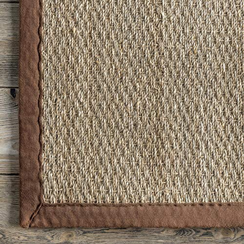 NuLOOM Elijah Farmhouse Seagrass Area Rug, 3' x 5', Brown