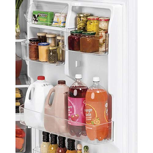 GE GTS22KMNRES 33" Top Freezer Refrigerator with 21.93 cu. ft. Capacity, LED Lighting, Edge-to-Edge Glass Shelves and Upfront Temperature Controls in Slate