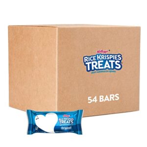 rice krispies treats crispy marshmallow squares, kids snacks, snack bars, original (54 bars)