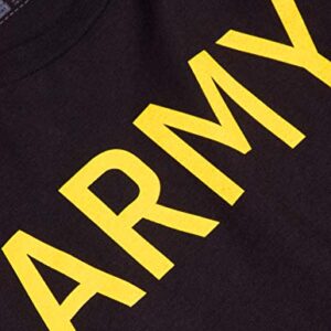 Army PT Style Shirt | U.S. Military Physical Training Workout Long Sleeve T-Shirt, Black-(LSBLK,XL)