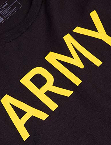 Army PT Style Shirt | U.S. Military Physical Training Workout Long Sleeve T-Shirt, Black-(LSBLK,XL)