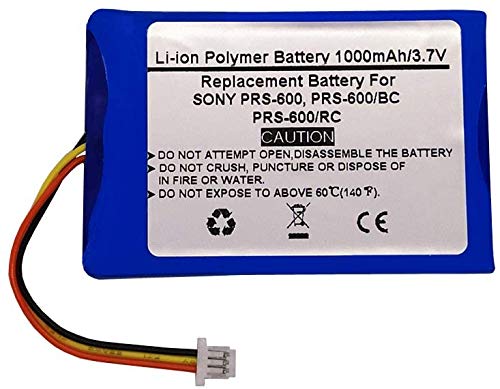 Starnovo 1000mAh 3.7V Replacement Battery for Sony Portable Reader PRS-600, PRS-600/BC, PRS-600/RC，Sony A98927554931, A98941654402, A-1732-035-A