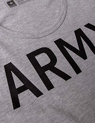 Army PT Style Tank Top | U.S. Military Physical Training Infantry Workout Sleeveless Work Out Shirt, Grey-(TankGRY,L)