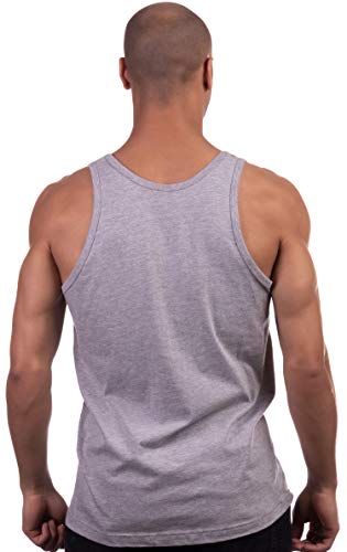 Army PT Style Tank Top | U.S. Military Physical Training Infantry Workout Sleeveless Work Out Shirt, Grey-(TankGRY,L)