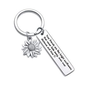 7rvzm friendship jewelry inspirational jewelry sunflower jewelry moving away gift going away gift college going away gift long distance friendship keychain besties jewelry sunflower keychain