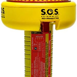 Sirius Signal C-1002 SOS Two-Color/Infrared LED Distress Signal with Daytime Distress Flag and Whistle – USCG Approved