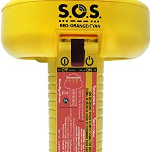 Sirius Signal C-1002 SOS Two-Color/Infrared LED Distress Signal with Daytime Distress Flag and Whistle – USCG Approved