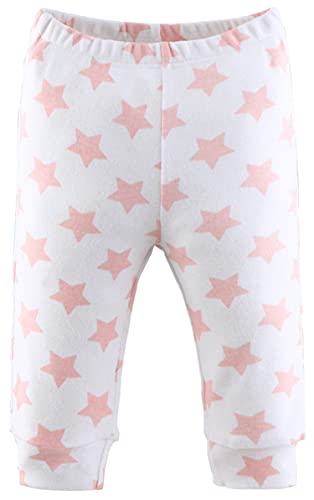 The Peanutshell Baby Girl Pants Set | 5 Pack in Newborn to 24 Month Sizes | Floral, Pink, White, Stars (as1, Age, 12_Months)