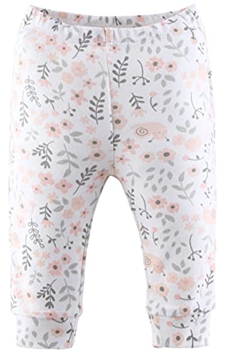 The Peanutshell Baby Girl Pants Set | 5 Pack in Newborn to 24 Month Sizes | Floral, Pink, White, Stars (as1, Age, 12_Months)