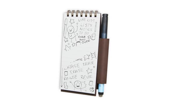 WIPEBOOK POCKET PRO | Smart Reusable POCKET Notebook - Dry Erase Whiteboard Notebook | 10 graph + 10 ruled Pages (6" x 2.5") with Dry Erase Marker | Ideal For Note-Taking, Charts & Doodling | POCKET