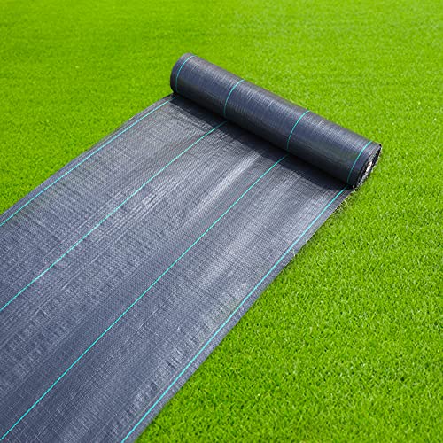 GDNaid 3ftx100ft Weed Barrier Landscape Fabric Heavy Duty, Premium 3.2oz Garden Weed Barrier, Easy Setup & Durable Woven Weed Control Landscaping Fabric