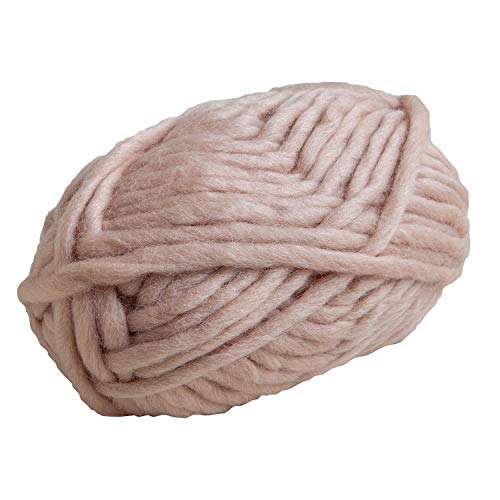 Knit Picks Tuff Puff 100% Wool Super Bulky Yarn Beige - 100 Gram Skein (Snickerdoodle)