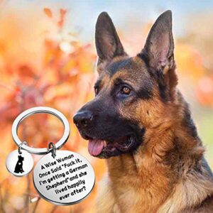 TGBJE German Shepherd Gift A Wise Women Getting a German Shepherd She Lived Happily Ever After German Shepherd Mom/Dad Gift (German Shepherd)