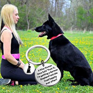 TGBJE German Shepherd Gift A Wise Women Getting a German Shepherd She Lived Happily Ever After German Shepherd Mom/Dad Gift (German Shepherd)