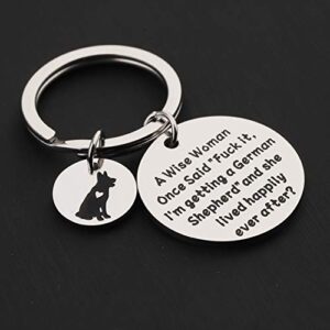 TGBJE German Shepherd Gift A Wise Women Getting a German Shepherd She Lived Happily Ever After German Shepherd Mom/Dad Gift (German Shepherd)