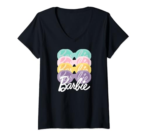 Barbie Glasses V-Neck T-Shirt