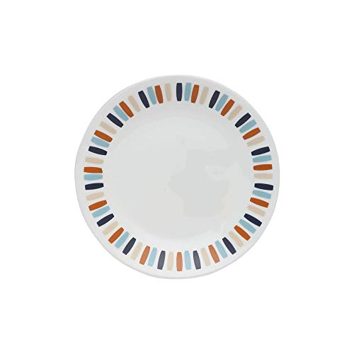 HomeStop Corelle Payden Round Printed Small Plate (White_Free Size)