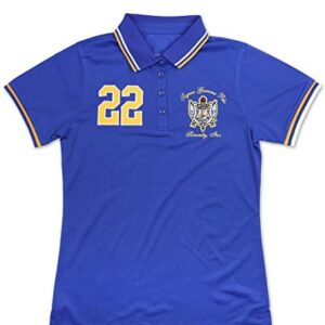 Sigma Gamma Rho M5 Polo Shirt [L] Royal Blue