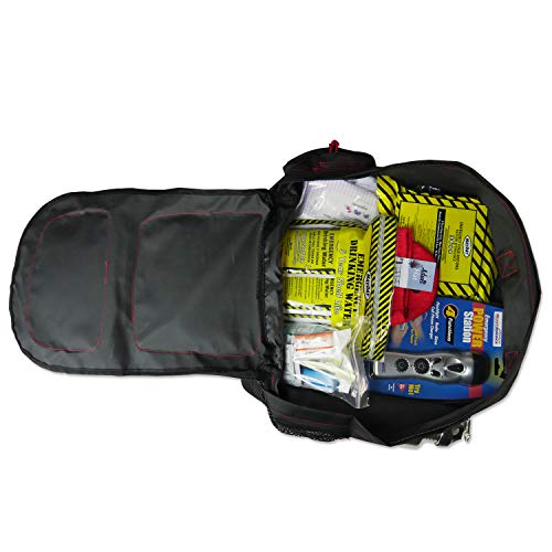 Ready America 72 Hour Elite Emergency Kit, 1-Person, 3-Day Backpack, Includes First Aid Kit, Survival Blanket, Emergency Food, Portable Disaster Preparedness Go-Bag for Earthquake, Fire, Flood