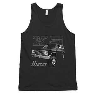 retro chevy k5 blazer black classic tank top (unisex)