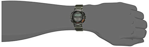 Casio Men's Fishing Timer Quartz Watch with Resin Strap, Green, 24.1 (Model: WS-1200H-3AVCF)