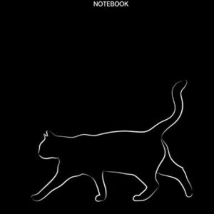 Notebook: Cat Notebook: College Ruled Lined Pages (Composition Book, Journal) (8.5 x 11 Large)