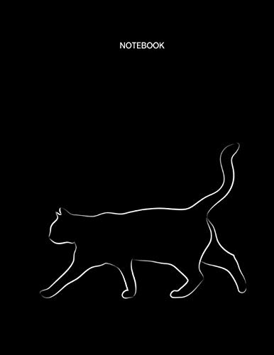 Notebook: Cat Notebook: College Ruled Lined Pages (Composition Book, Journal) (8.5 x 11 Large)