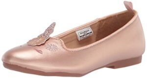 oshkosh b'gosh girls perl ballet flat, blush, 7 toddler us