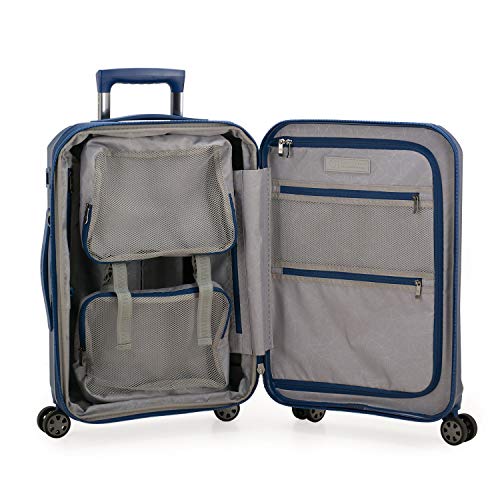 Traveler's Choice Pagosa Indestructible Hardshell Expandable Spinner Luggage, Navy, Carry-on