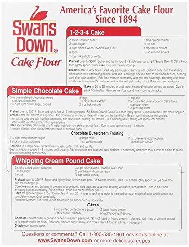 Swans Down Regular Cake Flour, 32 Ounce Box