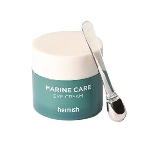 [heimish] marine care eye cream 1.01fl.oz/30ml | nourishing and hydrating eye cream with marine collagen, adenosine, and peptides for brighter, firmer under-eye area | korean skincare