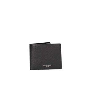 michael kors men's cooper billfold with pocket wallet (black leather)