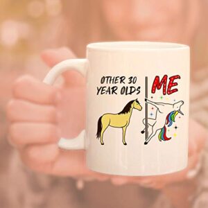 Veracco Other 30 Years Olds Me Ceramic Coffee Mug Funny Birthday For Him Her Thirty And Fabulous (White, 30 Years)