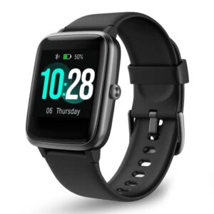 octandra move veryfitpro smart watch hr heart rate sleep monitor ip68 waterproof activity fitness tracker step counter pedometer exercise running watch fitness watches for men & women (id205l) (black)