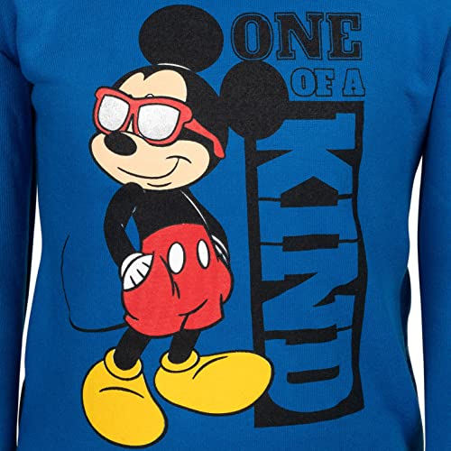 Disney Mickey Mouse Toddler Boys Fleece Pullover Hoodie Blue 2T