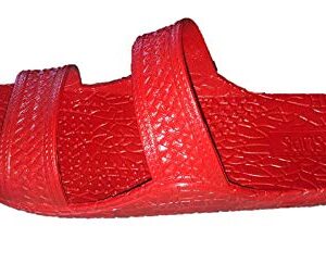 J-Slips Mens Hawaiian Jesus Sandals in 6 Cool Colors - Big Men Sizes (Red M9.5)