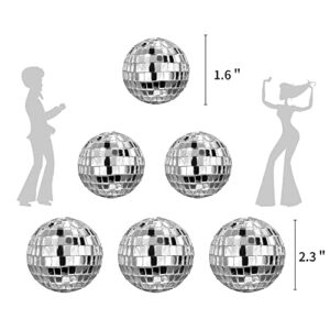 JeVenis Disco Ball Cake Decoration 70's Disco Cake Decoration Disco Ball Toppers Saturday Night Fever Party Supplies Disco Ball Dance Birthday Party Supplies